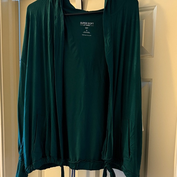 torrid | Sweaters | Torrid Deep Open Front Hooded Jacket | Poshmark